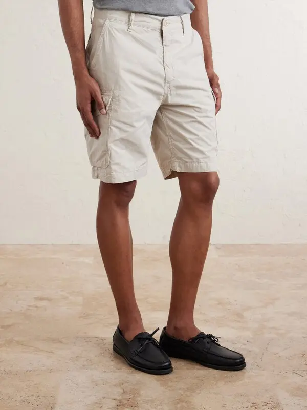 Hartford Battle Straight-leg Cotton Shorts