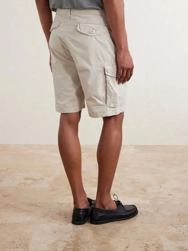 Hartford Battle Straight-leg Cotton Shorts