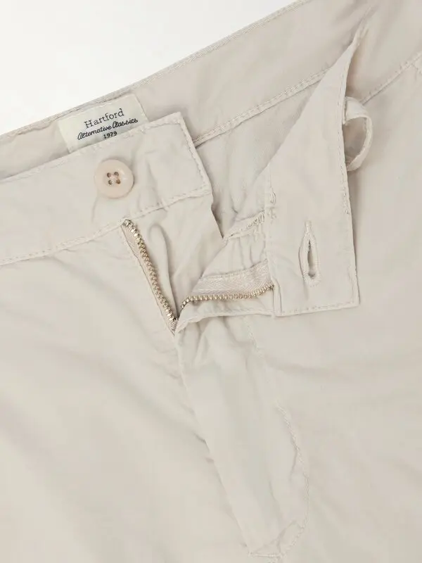 Hartford Battle Straight-leg Cotton Shorts