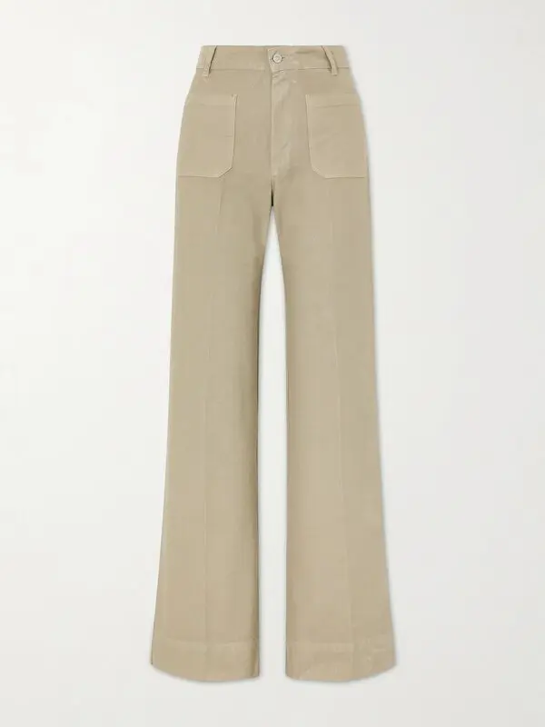 Victoria Beckham Alina High-rise Straight-leg Jeans - Gray