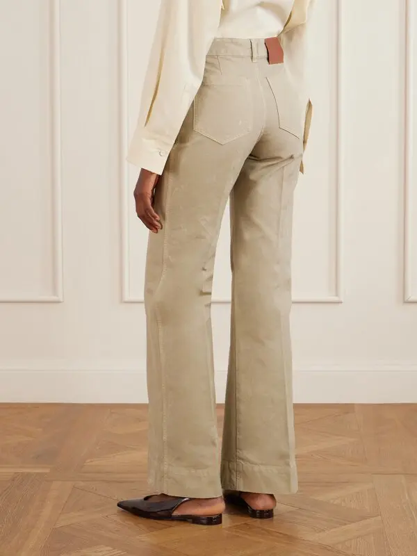 Victoria Beckham Alina High-rise Straight-leg Jeans - Gray