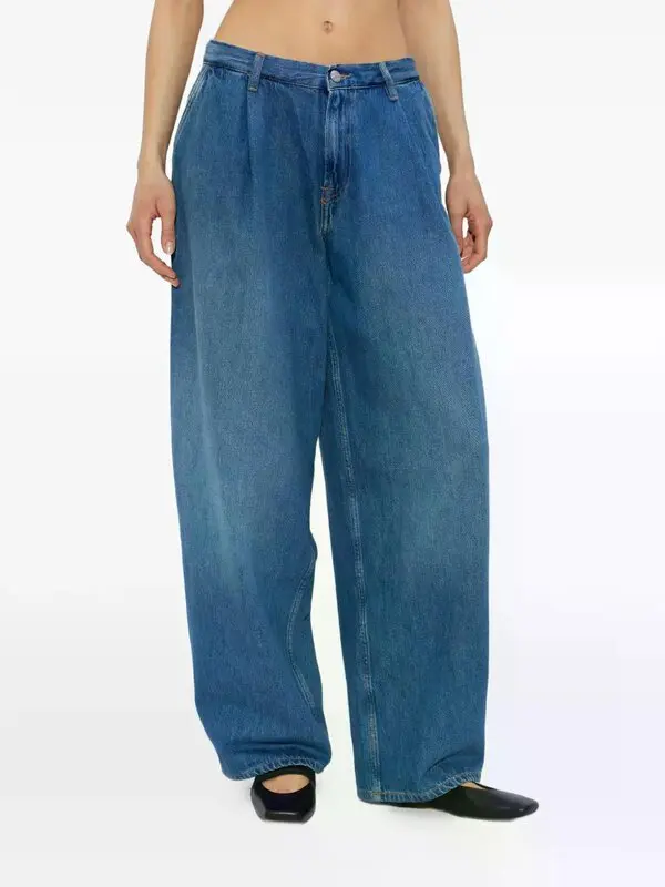 SAMSOE SAMSOE Saharperfluid Pleated Jeans - Blue