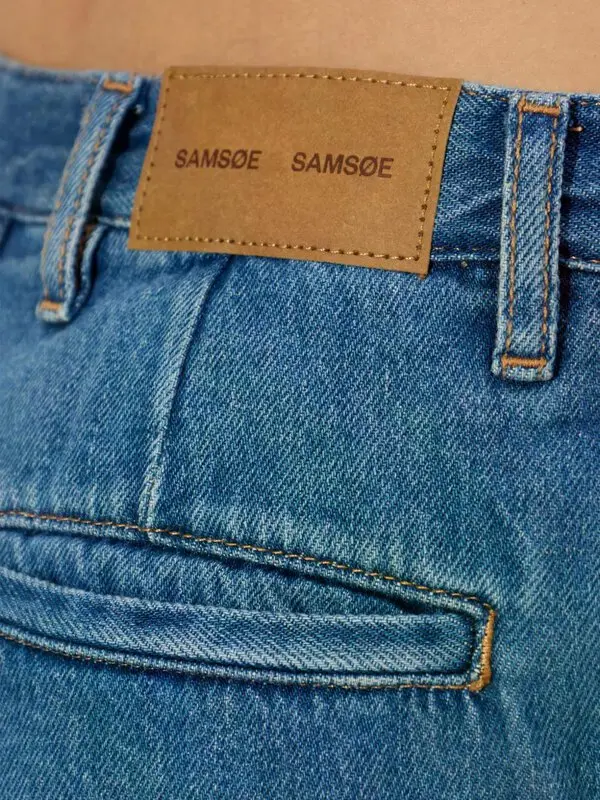 SAMSOE SAMSOE Saharperfluid Pleated Jeans - Blue