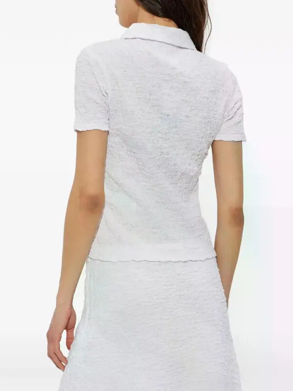 SAMSOE SAMSOE Sadaisy Collared Polo Top - White