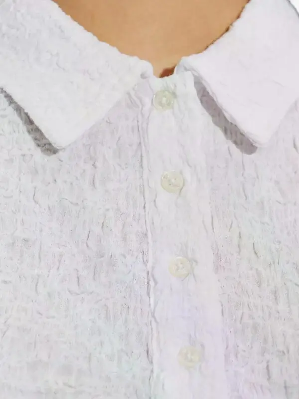 SAMSOE SAMSOE Sadaisy Collared Polo Top - White