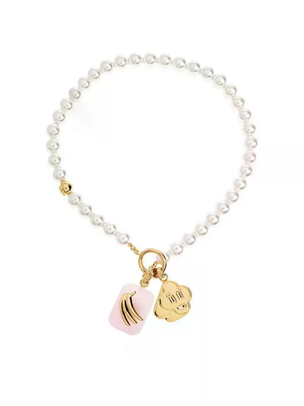 Casablanca Icon Pearl Necklace - Gold