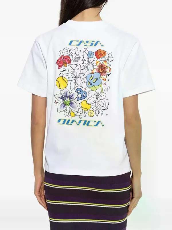 Casablanca Graffiti-print T-shirt - White