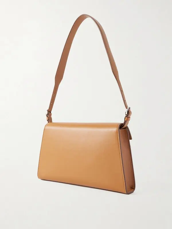 Savette Symmetry Leather Shoulder Bag - Brown