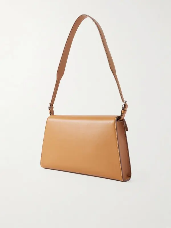 Savette Symmetry Leather Shoulder Bag - Brown