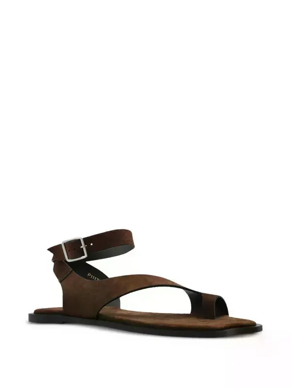 ALOHAS Honu Buckle-strap Sandals - Brown