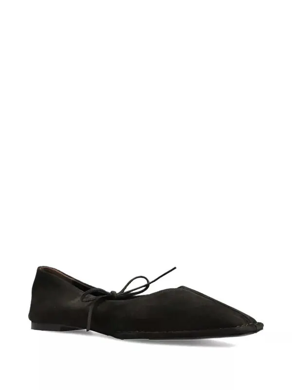 ALOHAS Sway Suede Ballet Flats - Brown