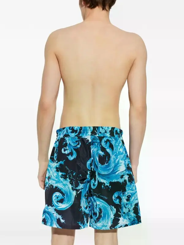 Versace Patterned Drawstring Shorts