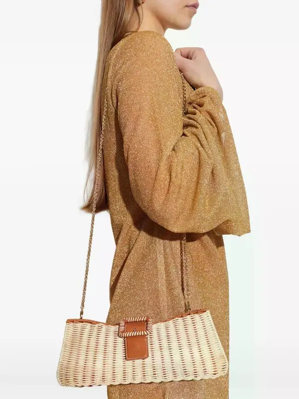 Rodo Buckled Clutch Bag - Neutrals