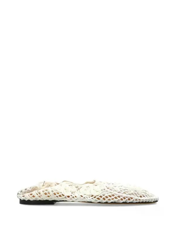 ODISSI Flower Ballet Shoes - White