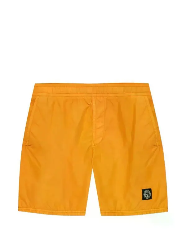 Stone Island Elasticated Swim Shorts - Orange