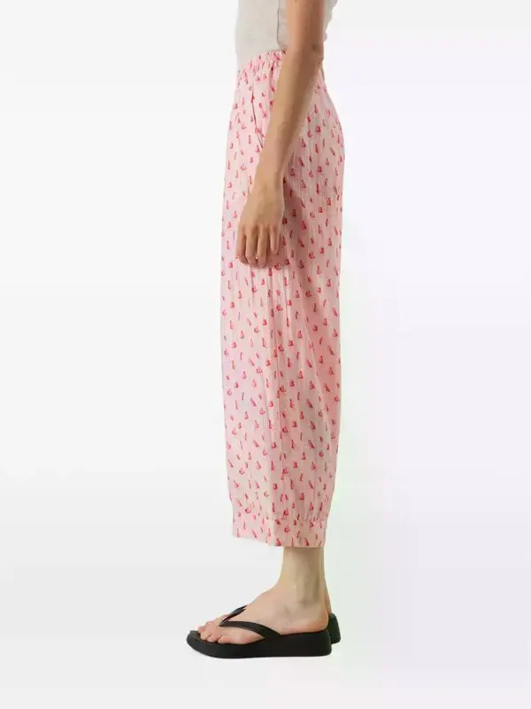 American Vintage Sailboat Print Trousers