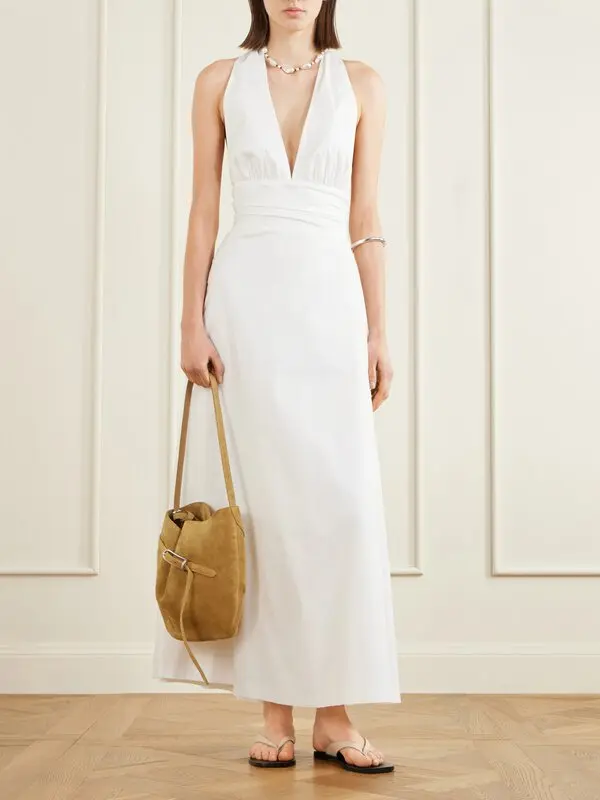 LIFFNER Belted Suede Bucket Bag