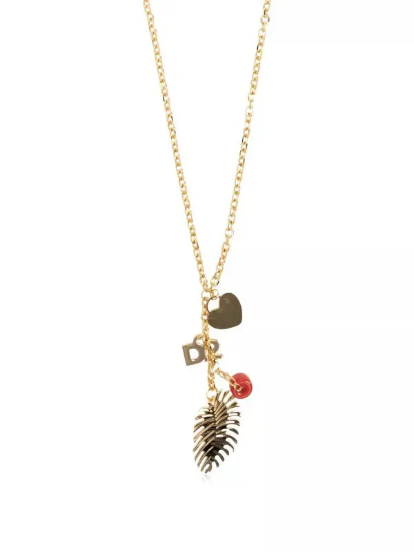 Dsquared2 Tone Charm Necklace - Gold