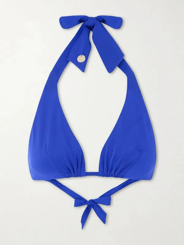 Max Mara Aloa Triangle Bikini Top - Blue