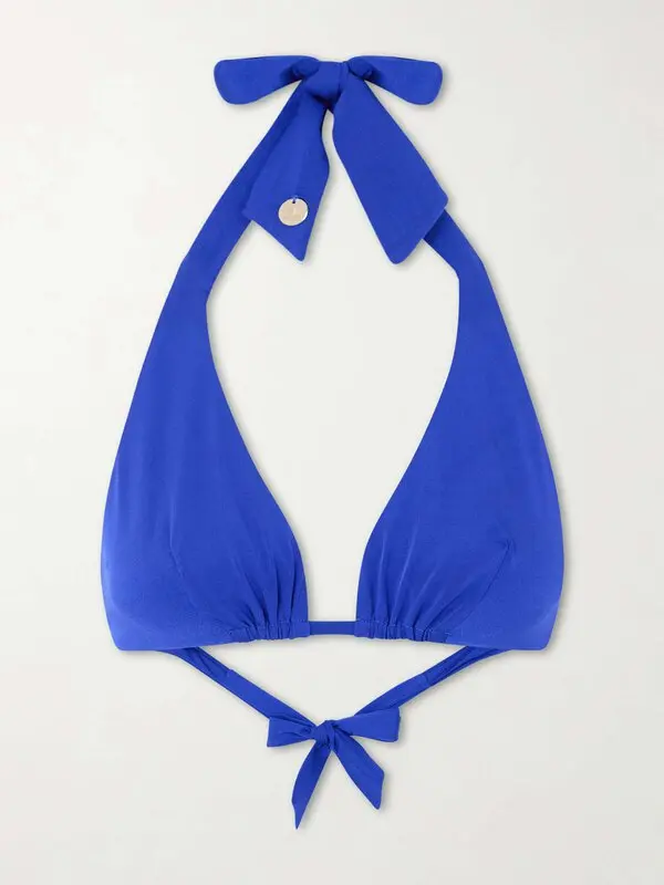 Max Mara Aloa Triangle Bikini Top - Cobalt Blue
