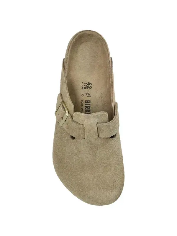 BIRKENSTOCK Boston Buckle Mules - Neutrals