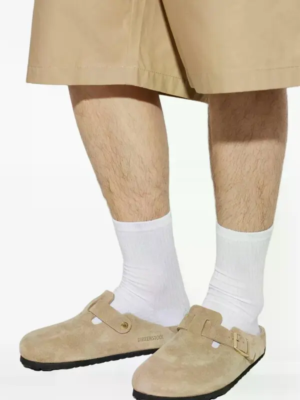BIRKENSTOCK Boston Buckle Mules - Neutrals