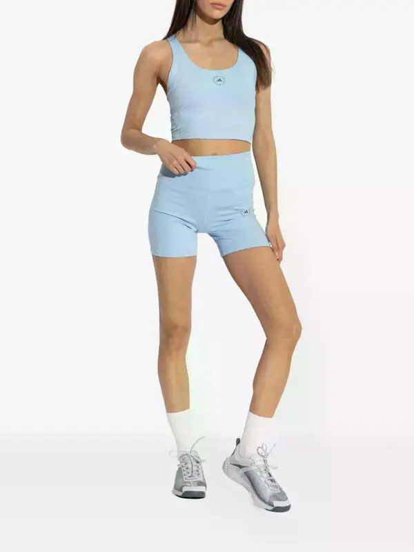 Adidas By Stella McCartney Logo Racerback Tank Top - Blue