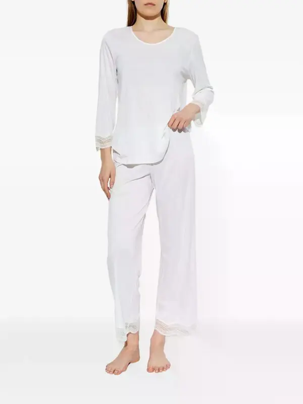 Hanro Lace-trim Pajama