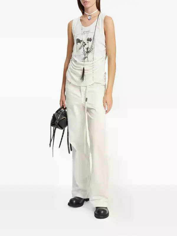 ANN DEMEULEMEESTER Small Leather Tote Bag