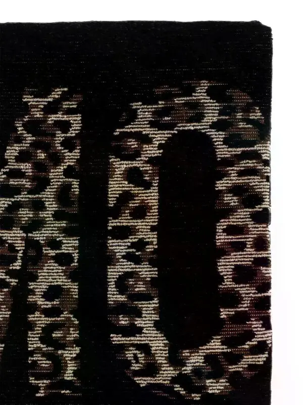 Moschino Logo Animal Print Bath Towel