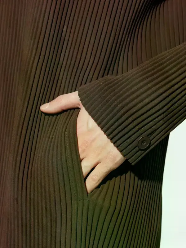 Issey Miyake Button Plissé Jacket