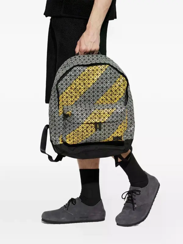 Issey Miyake Daypack Autobahn Geometric-print Backpack - Grey