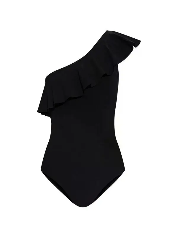 Isabel Marant Étoile Sicilya Ruffled Swimsuit - Black