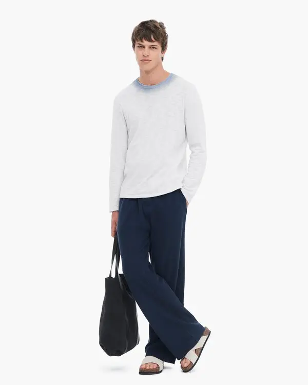 ATM Anthony Thomas Melillo Pique Straight Leg Pull-on Pants