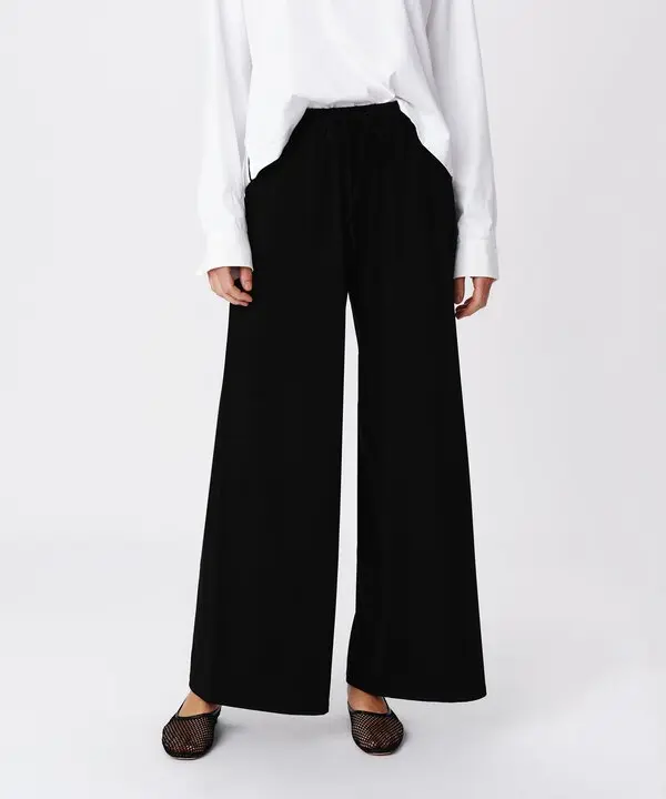 ATM Anthony Thomas Melillo Heavy Modal Wide Leg Pull-on Pant