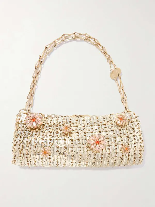 Rabanne Crystal-embellished Chainmail Shoulder Bag