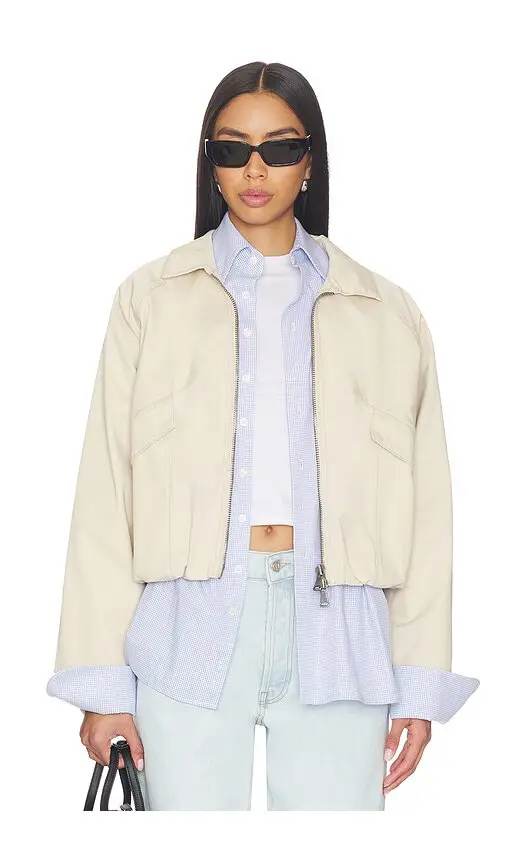 Joe's Jeans Zip Bubble Jacket - Stone