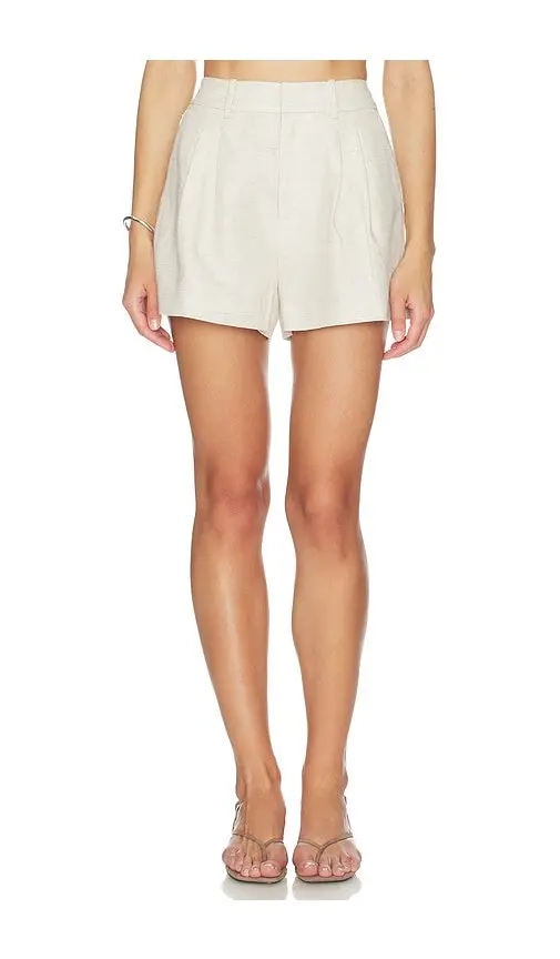 Good American Linen Trouser Shorts