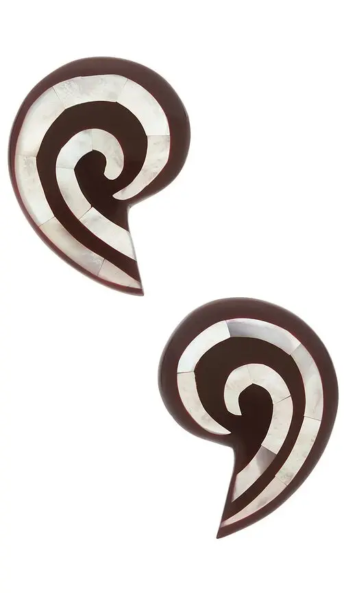 JULIETTA Spira Dangle Earrings - Brown