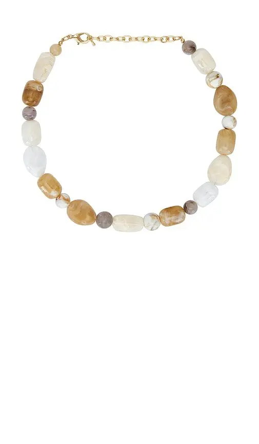 8 Other Reasons Beaded Multi Stone Necklace - Natural