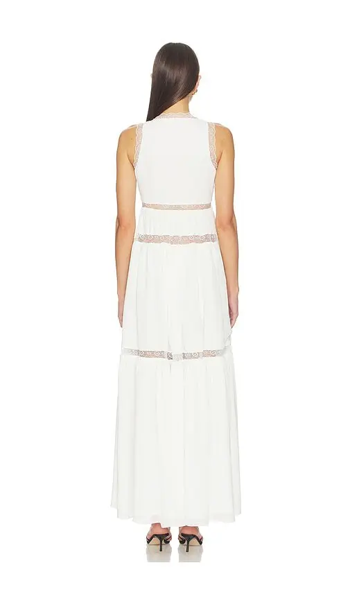Tularosa Mia Gown With Lace Trim