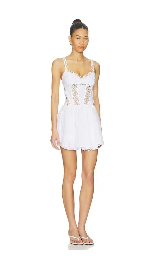 Charo Ruiz Ibiza Gardenia Short Dress - White