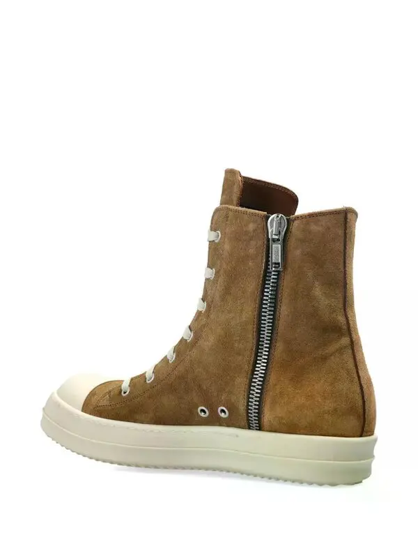 Rick Owens Temple Lace-up Zip Sneakers