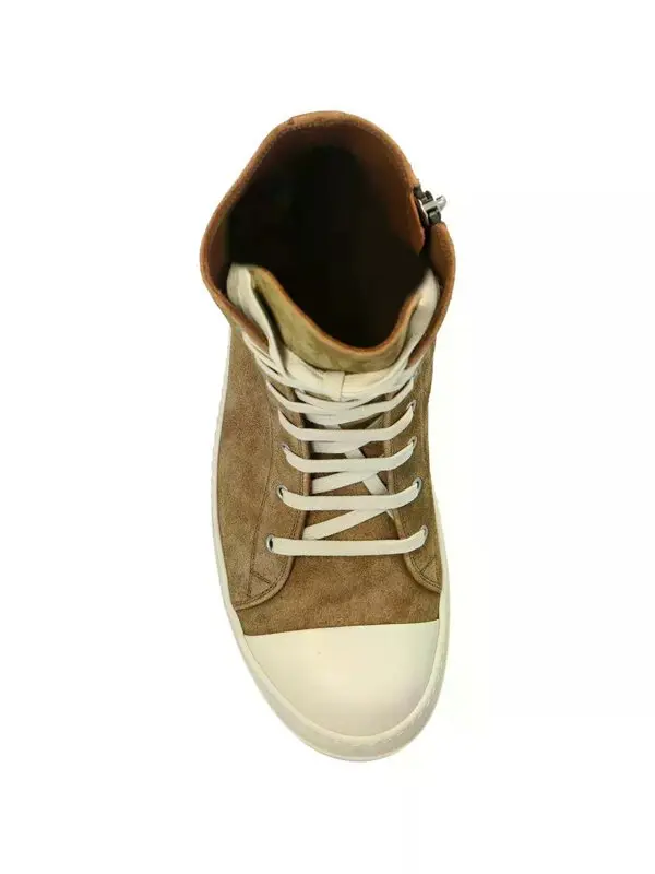 Rick Owens Temple Lace-up Zip Sneakers