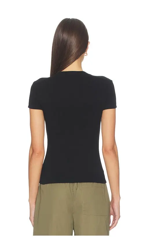 Cotton Citizen The Seoul V-neck Tee - Jet Black