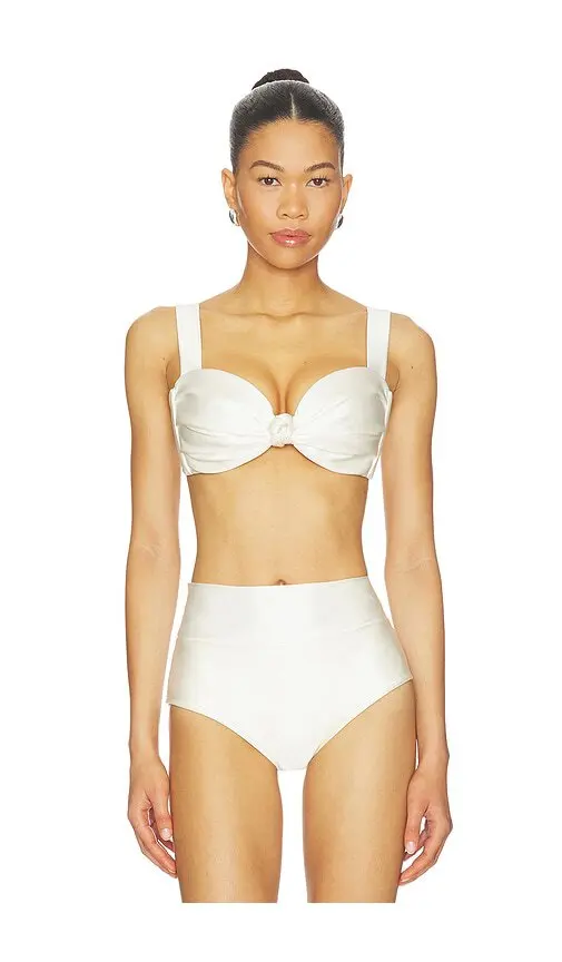 MONTCE X Elsa Hosk Hayden Bikini Top - Cream Silkie