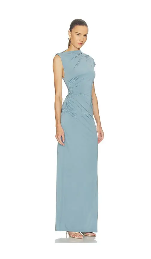 EAVES Auda Gown - Slate Blue