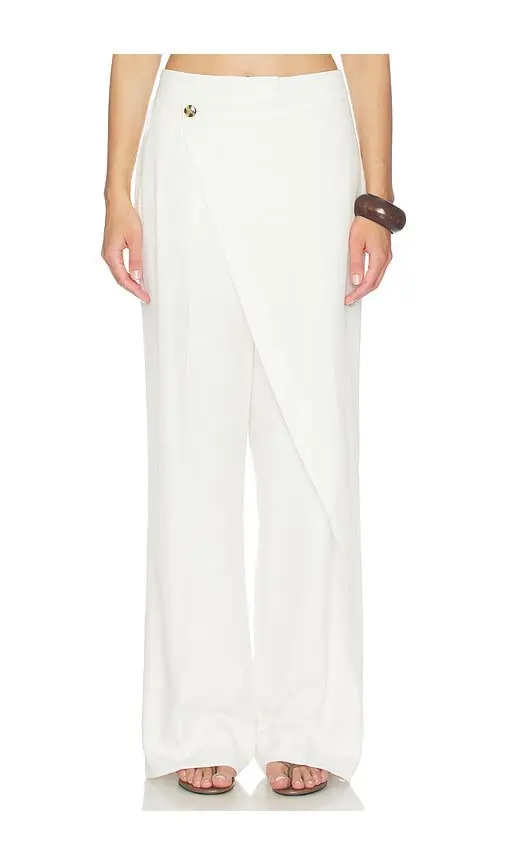 HERSKIND Alina Midt Waist Pants - White
