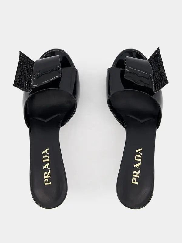 Prada Patent Leather 55mm Slingback Pumps
