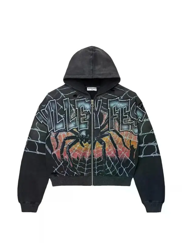 VALE FOREVER Big Widow Zip-up Hoodie